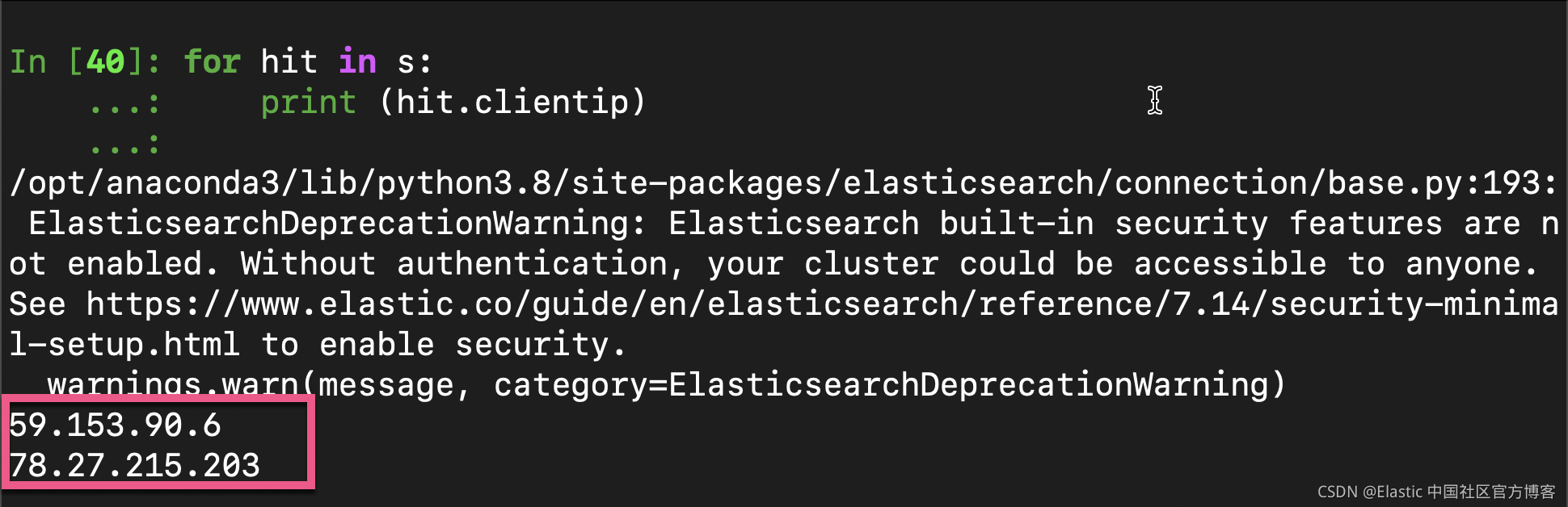 Elasticsearch：使用 Python elasticsearch-dsl-py 库对 Elasticsearch 进行查询_python elasticsearch-dsl教程-CSDN博客