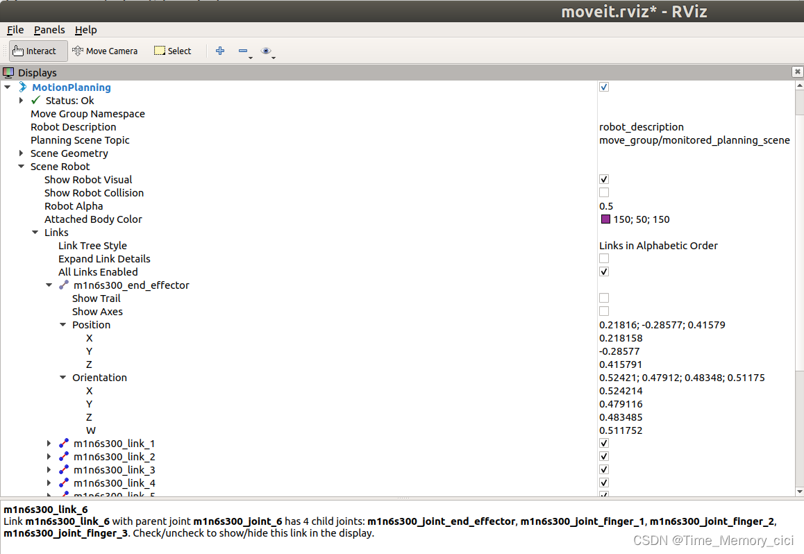 Ubuntu18.04系统下通过moveit控制kinova真实机械臂，并用python脚本到达固定点_机械臂的运动控制代码-CSDN博客