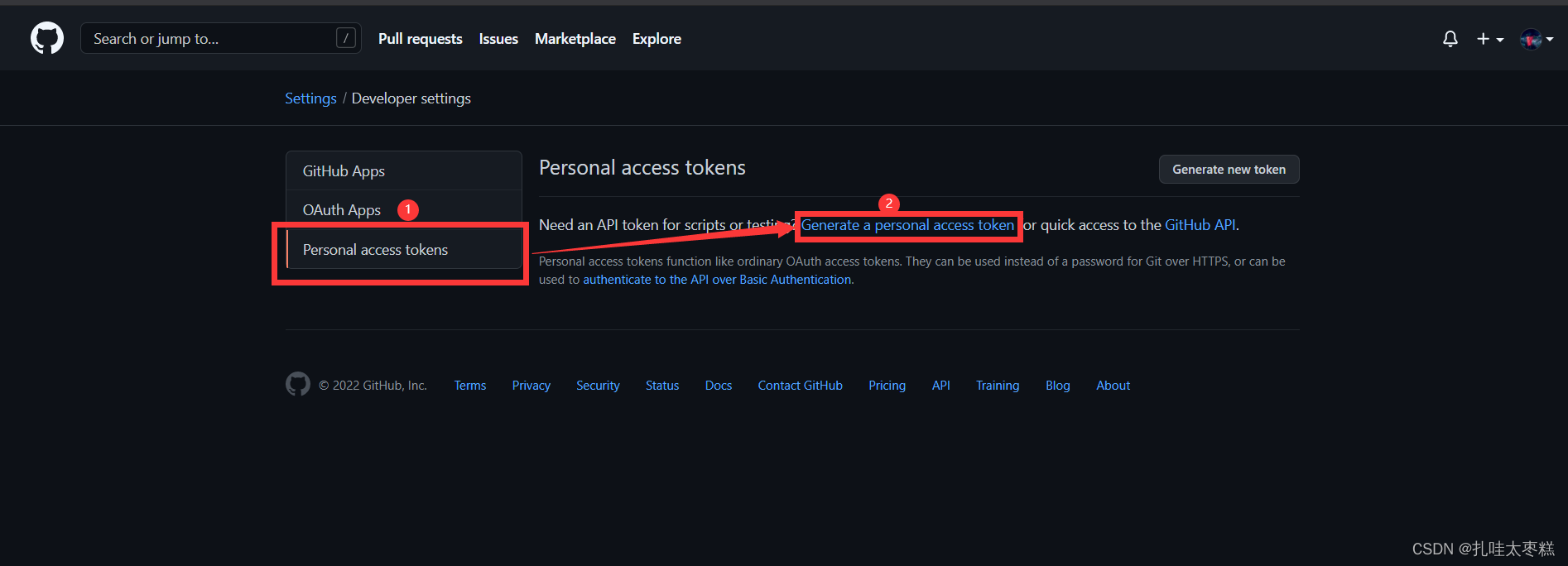 生成一个GitHub的token用于git推送本地库至远程库_git push token-CSDN博客