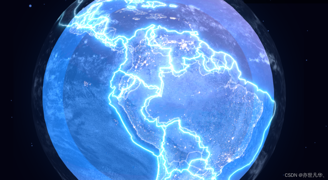 Three.js--》实现3d地球模型展示_threejs粒子效果地球-CSDN博客