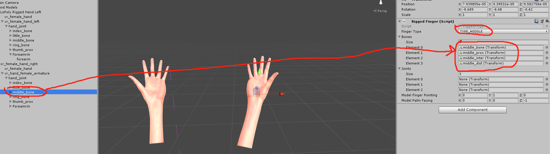 Unity中用第三方手部模型替换Leapmotion手部模型教程_unity leap手模型替换-CSDN博客