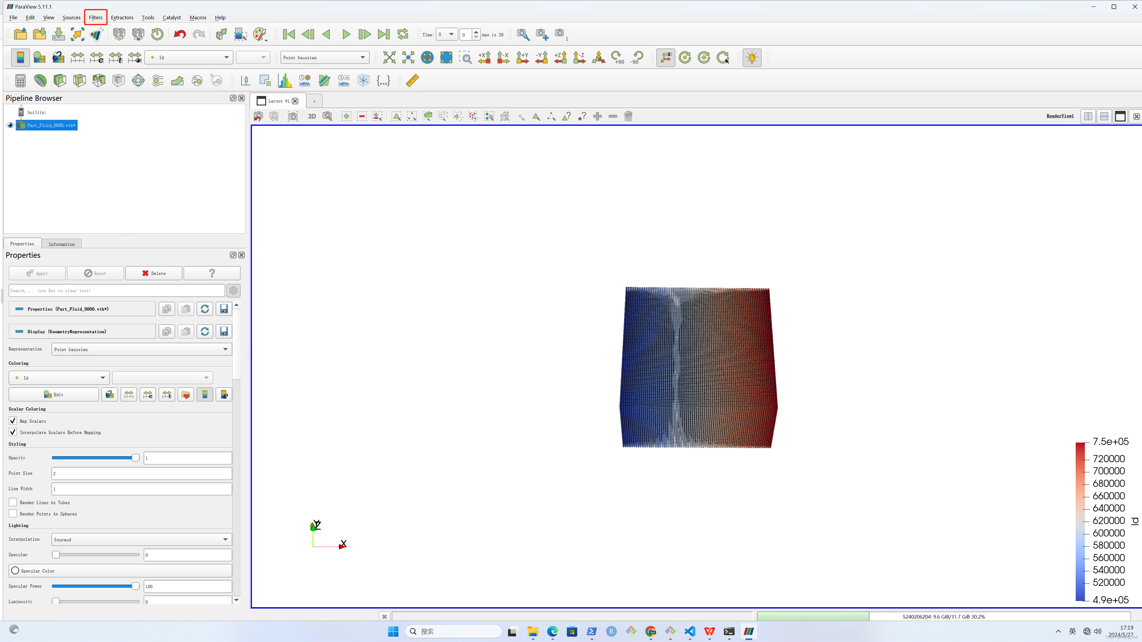 Paraview后处理SPH类型文件，SPH自由液面制作_paraview sph-CSDN博客