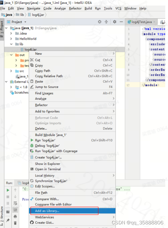 IDEA导入log4j包_怎么导入log4j的jar包-CSDN博客