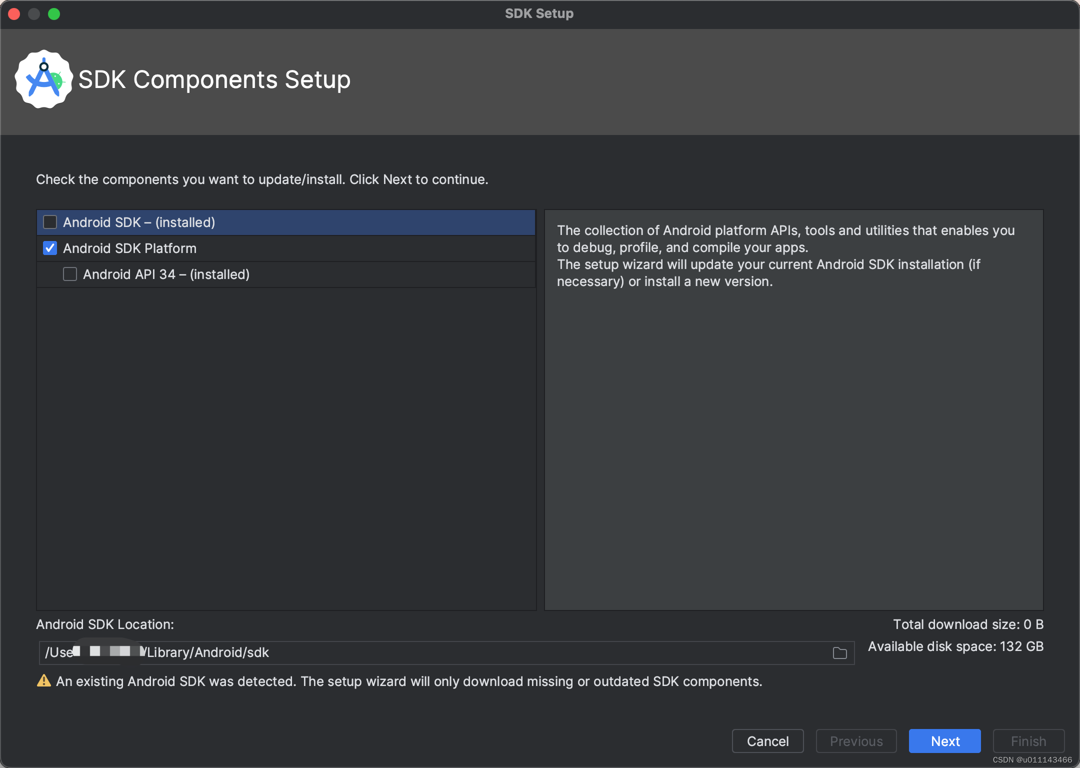mac安装Android studio报Android SDK - (unavailable)问题_android sdk unavailable-CSDN博客