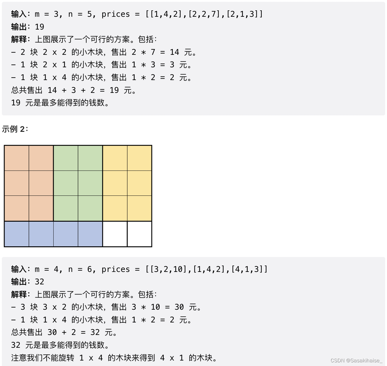 LeetCode 2312. 卖木头块_卖木头块leetcode-CSDN博客