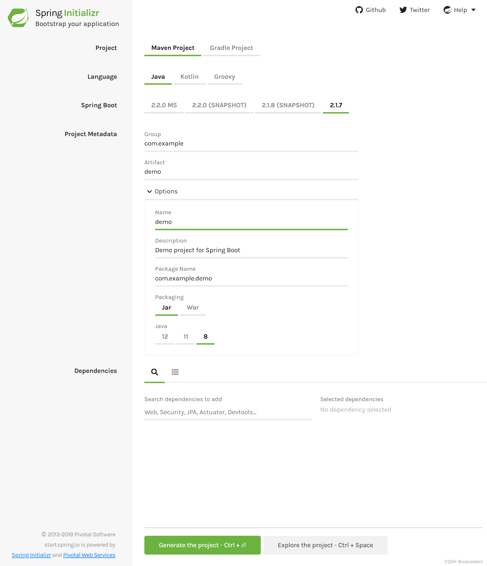Spring Boot 的创建方式_springboot 在线生成-CSDN博客