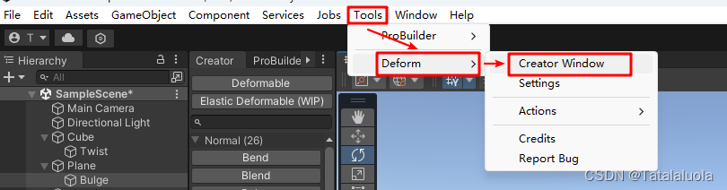 【Unity插件】Deform学习笔记——在场景中制作扭曲物体_unity deform-CSDN博客
