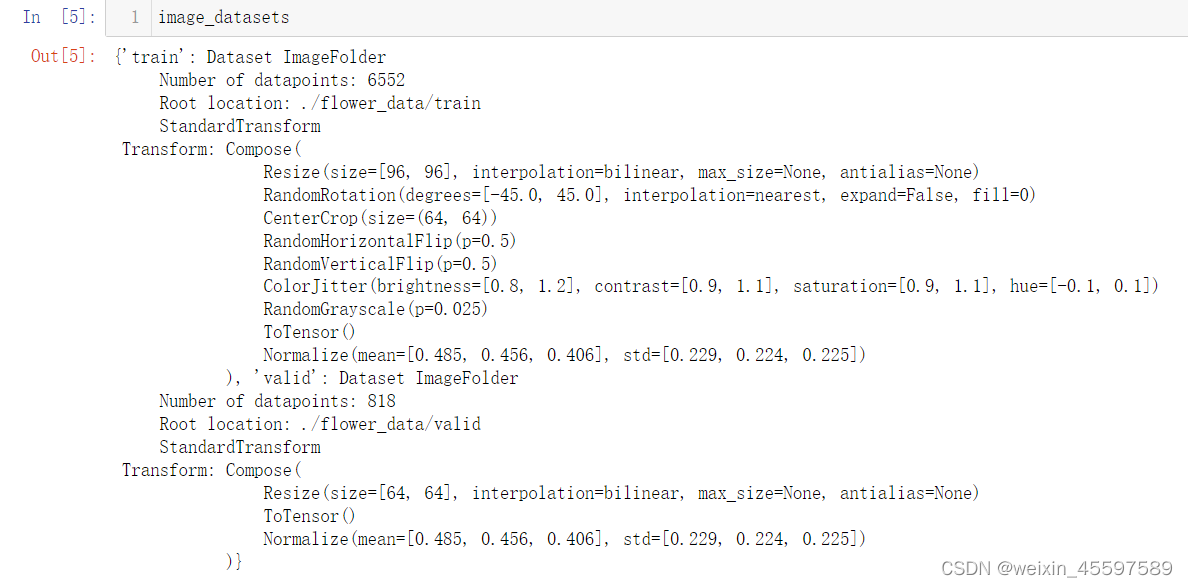image_datasets = {x: datasets.ImageFolder(os.path.join(data_dir, x), data_transforms[x]) for x ...