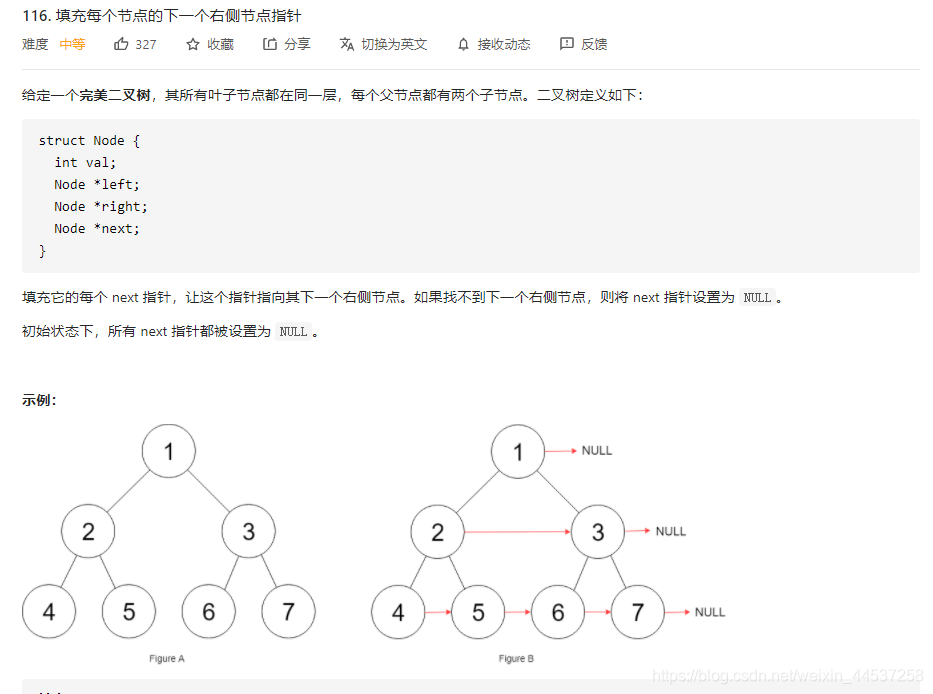 Leetcode116填充每个节点的下一个右侧节点指针leetcode Connecttwonode Csdn博客