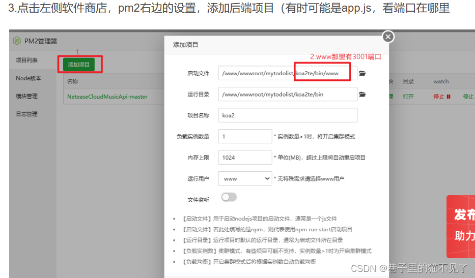 关于宝塔的pm2部署node后端koa2项目本人踩的坑_宝塔 pm2-CSDN博客