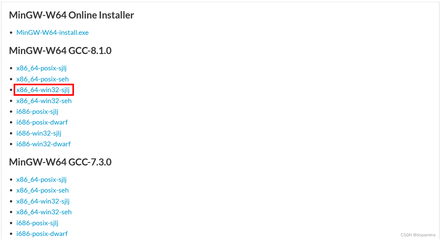 MinGW-64编译器下载安装_mingw-w64 - for 32 and 64 bit windows-CSDN博客
