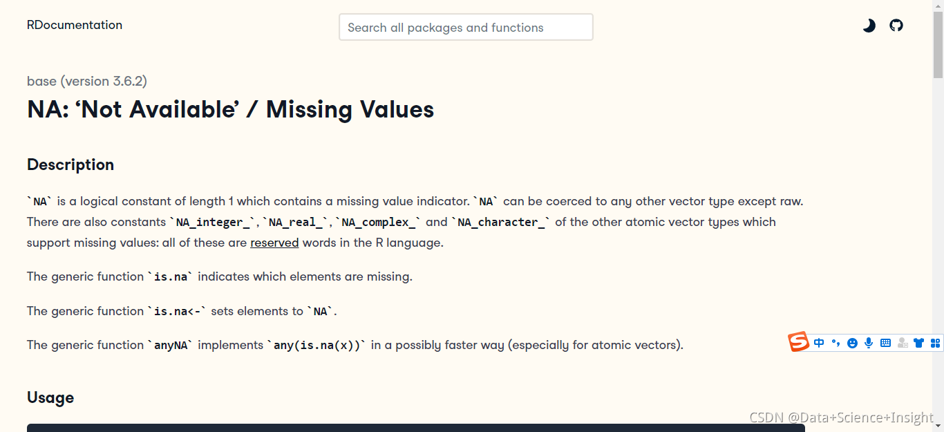 R语言is.na函数实战（删除、替换、统计、条件判断等）_!is.na-CSDN博客