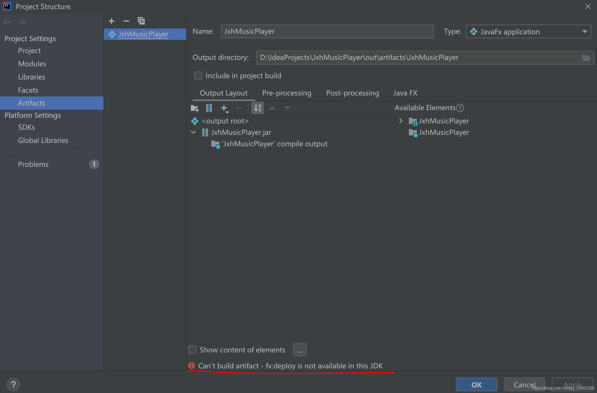 JavaFX：JDK 11+打包成exe_java fx packager: can't build artifact - fx:deploy-CSDN博客