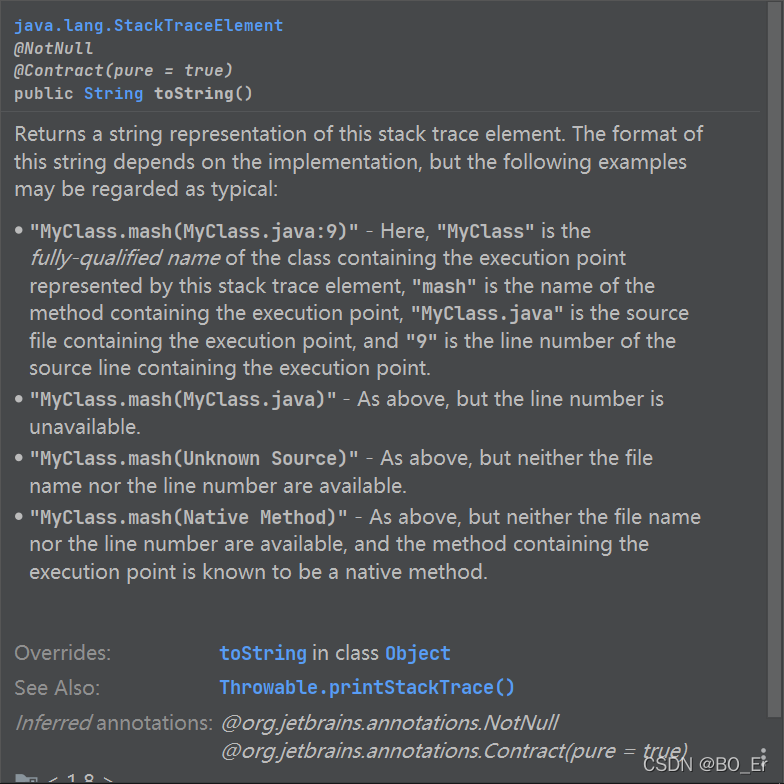 getStackTrace() 打印堆栈信息-CSDN博客