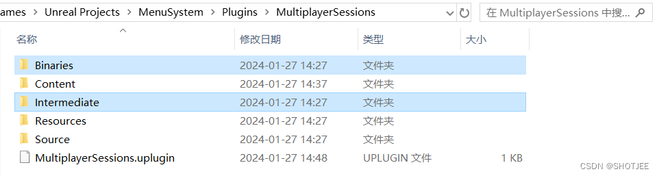 《UE5_C++多人TPS完整教程》学习笔记13 ——《P14 创建插件（Creating A Plugin）》_multiplayersessions插件-CSDN博客