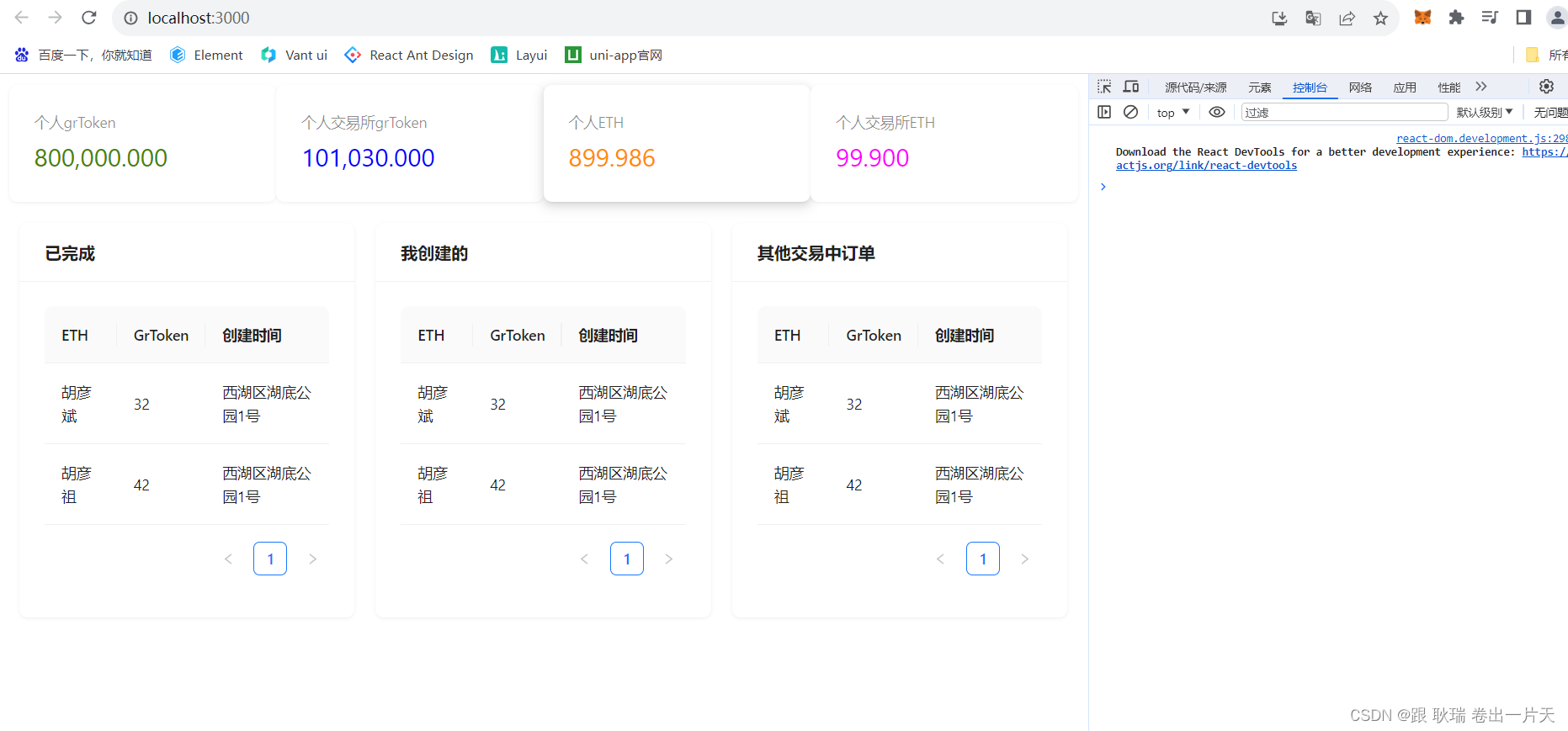 web3 从redux中拿出所有已完成订单 并渲染到对应的Table列表中_redux保存table位置-CSDN博客