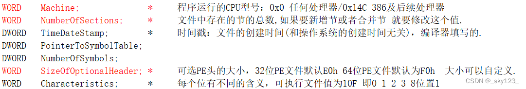 WindowsPE（一）PE头字段&节表_pe头信息怎么获取qt-CSDN博客