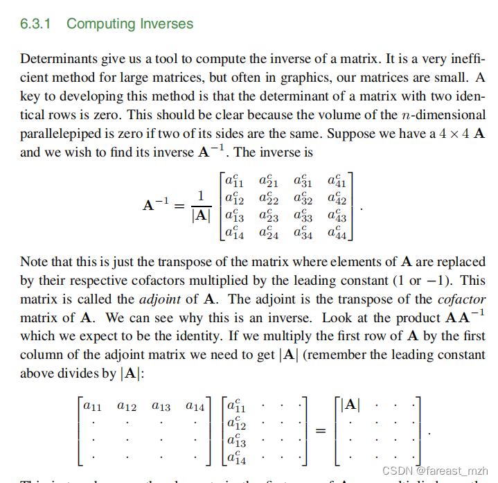 Matrix Arithmetic, Matrix Inverse_matrix inverse()-CSDN博客