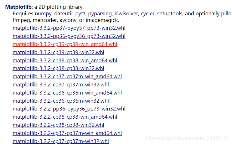 windows下python 3.9 Numpy scipy和matlabplot的安装_python3.9支持scipy吗?-CSDN博客