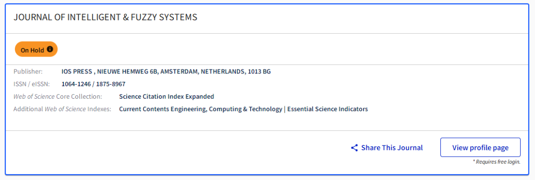 “On Hold“期刊+1，近日连增8本SCI期刊进入风险评估，如何把控？_information science on hold-CSDN博客