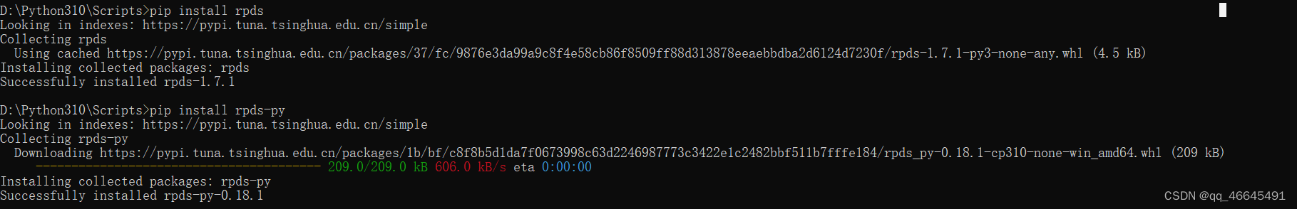 提示ModuleNotFoundError: No module named ‘rpds‘_modulenotfounderror: no ...