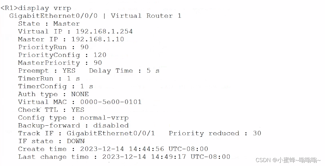 eNSP小实验（VRRP）_ensp vrrp实验-CSDN博客
