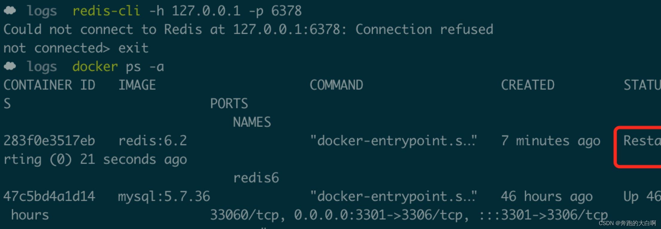 【Docker部署】Docker-compose部署redis容器及启动失败、挂载失败等问题_docker-compose无法重启redis ...