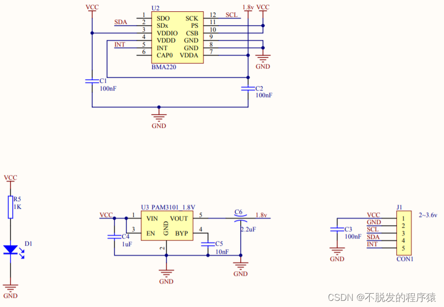 Arduino、ESP32驱动BMA220三轴加速度传感器（惯性测量传感器篇）_bma220 i2c数据-CSDN博客