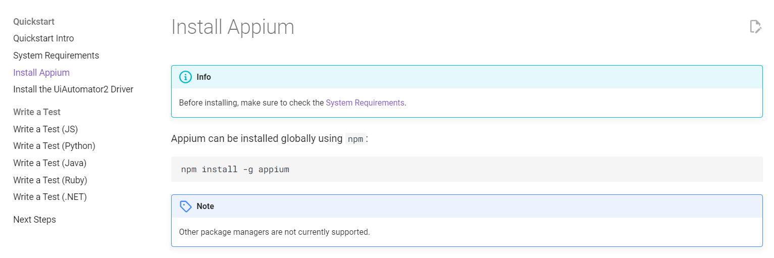Appium Android自动化测试——Appium安装-CSDN博客