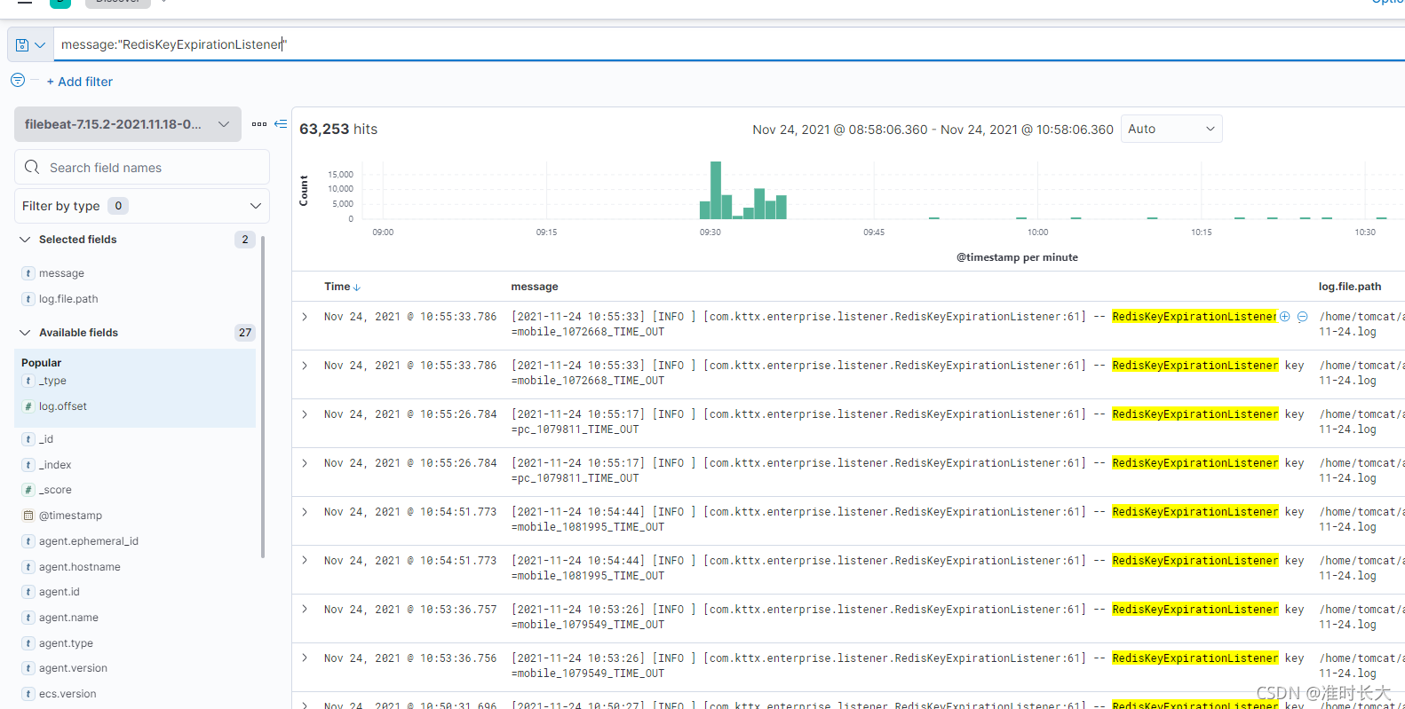 filebeat收集日志+kibana配置索引检索规则_filebeat kibana-CSDN博客