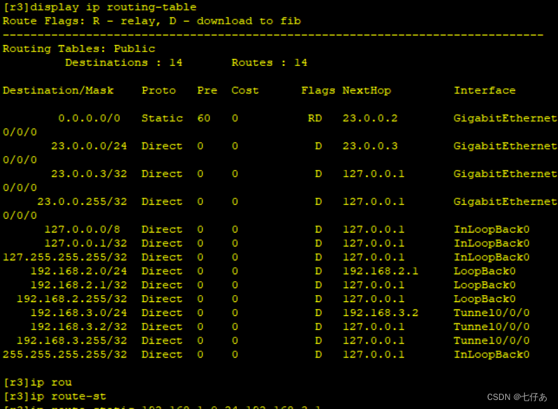 GRE实验_使用loopback口建立gre隧道-CSDN博客