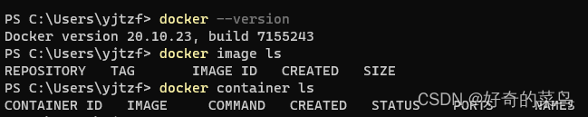 Docker在windows安装（Win11,docker20.10.23）_win11 安装 docker版本 20.10-CSDN博客