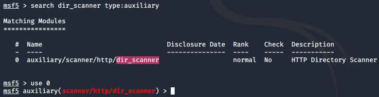 Metasploit信息收集_dir scanner-CSDN博客