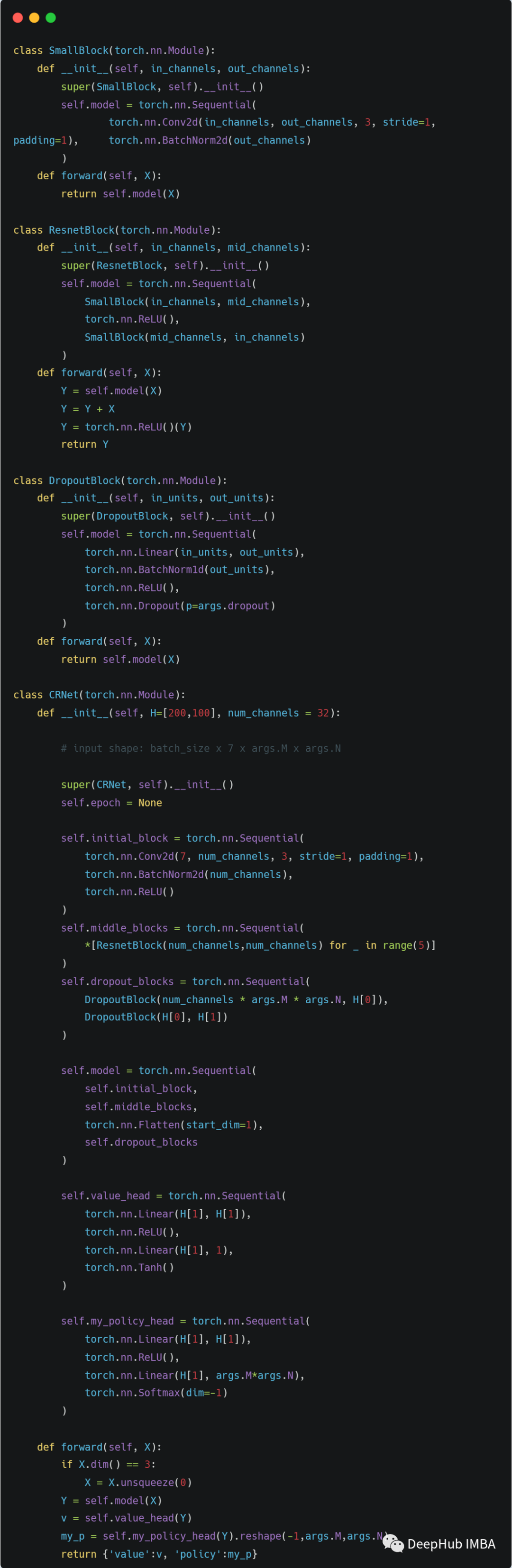 使用pytorch实现简单的alphazero的算法(3):神经网络架构和自学习alphazero Pytorch Github Csdn博客