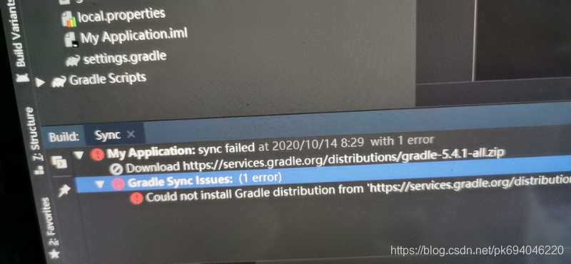 AndroidStudio报错：Could not install Gradle distribution from ‘https://services.gradle.org ...