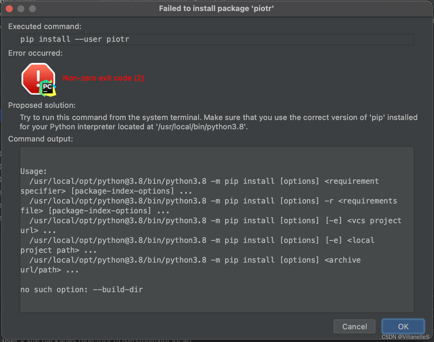 Pycharm 使用pip安装包时候报错 no such option --build-dir_no such option: --install-option-CSDN博客