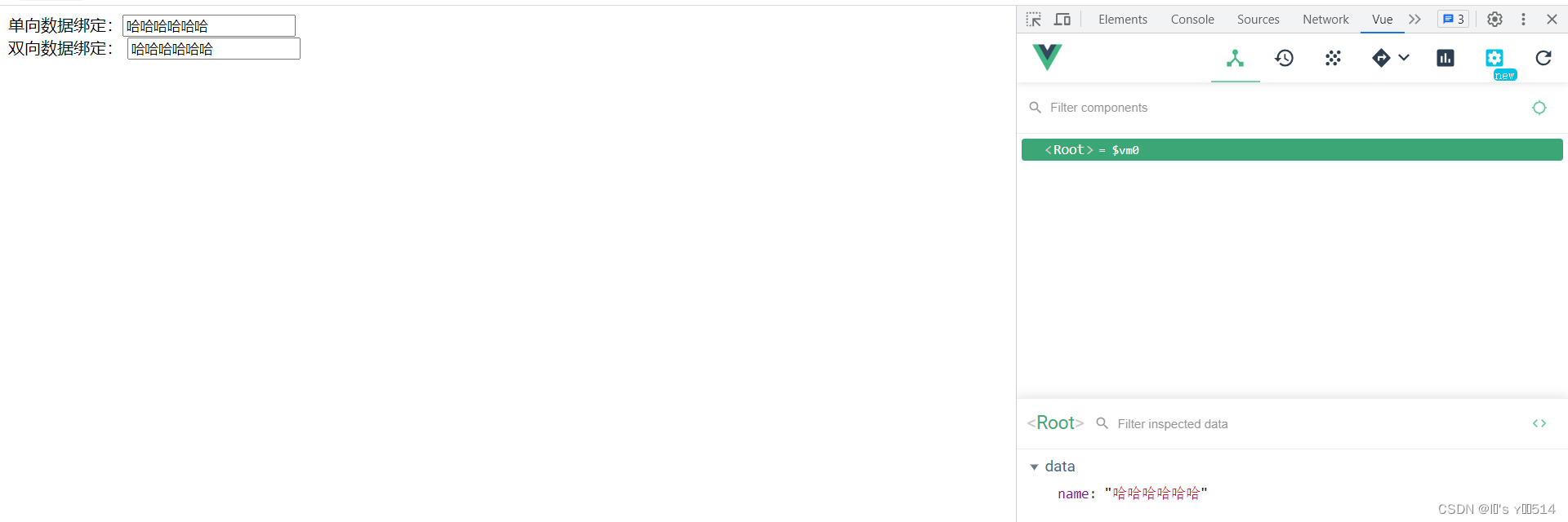 el与data的两种写法&&数据绑定&&MVVM模型_el表单单向绑定-CSDN博客