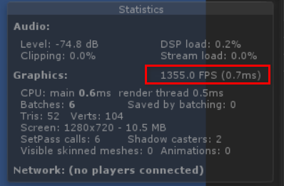 Unity3D客户端项目优化总结之Stats统计面板_unity stats面板-CSDN博客