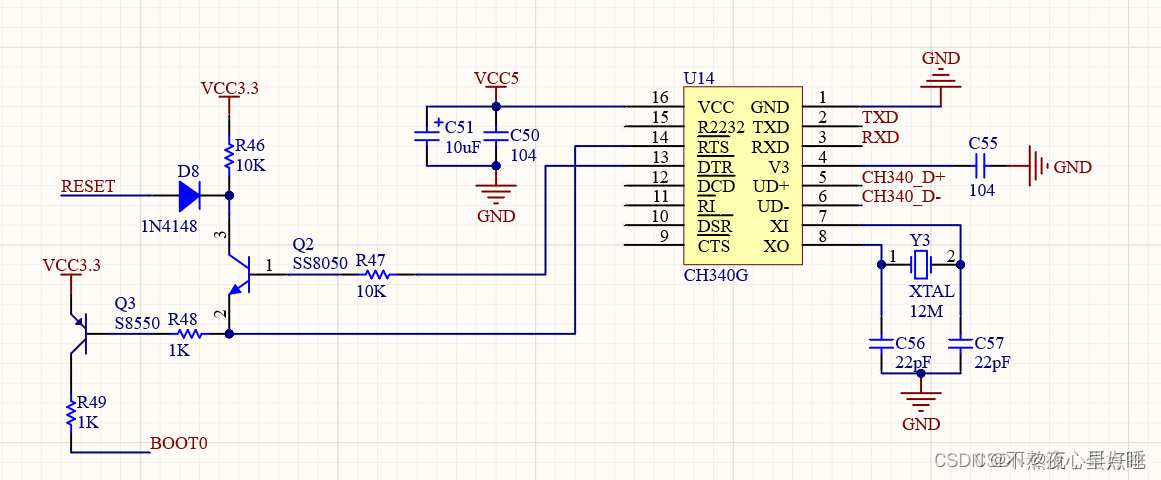 STM32的复位电路、ISP一键下载原理_stm32复位电路-CSDN博客