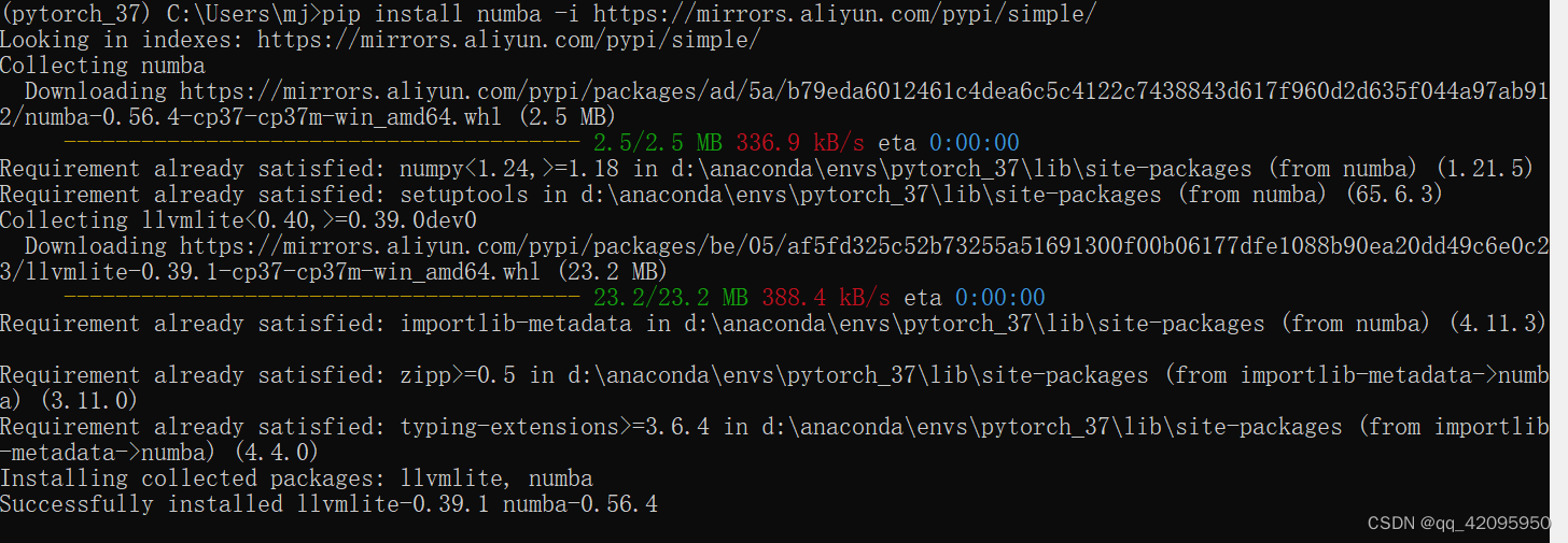ModuleNotFoundError: No module named ‘numba‘-CSDN博客