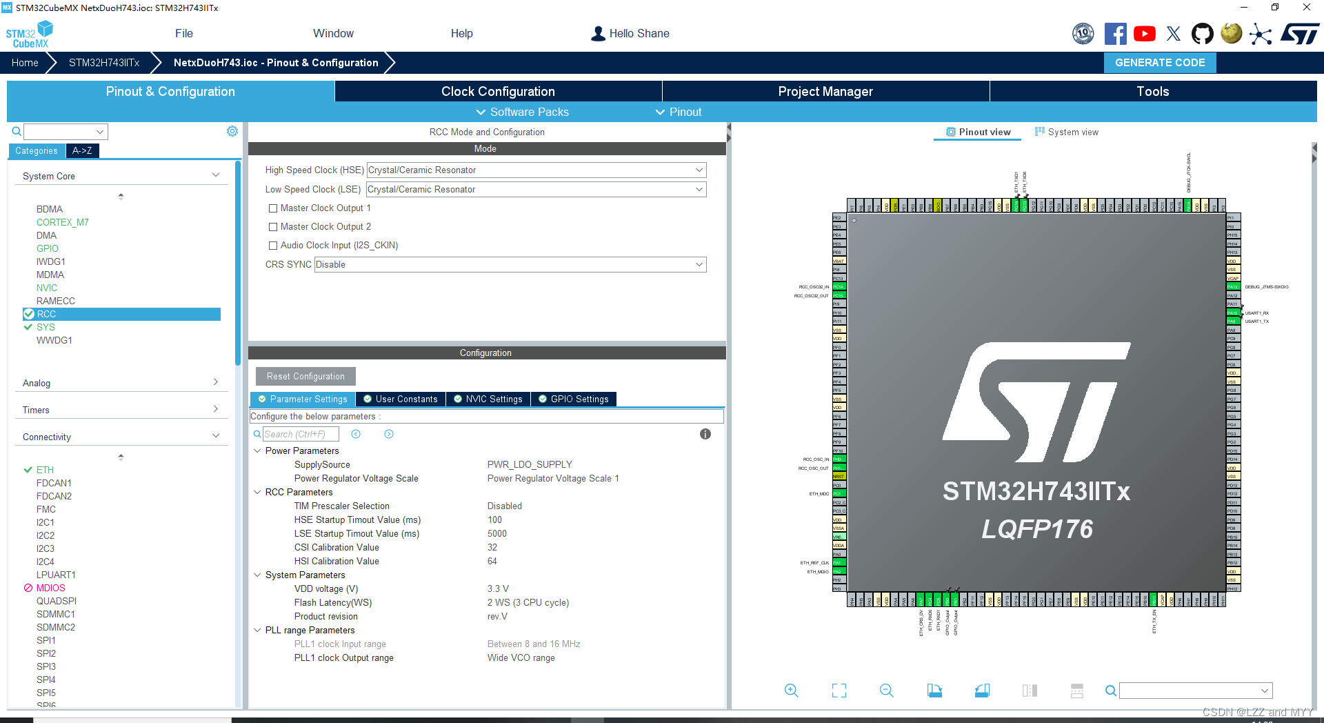 正点原子H743阿波罗v1+NetxDuo+CubeMX+CubeIDE无脑配置版_cubeide azrtos-h7 h743-CSDN博客