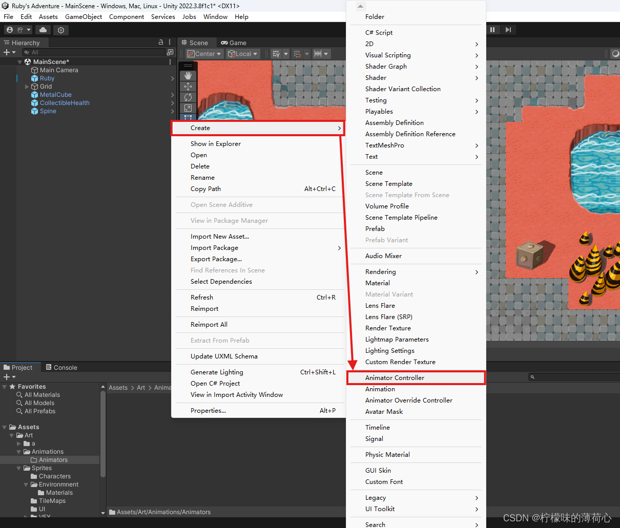 【Unity2D：Animator】为角色添加动画效果_unity中animator控制器怎么添加-CSDN博客