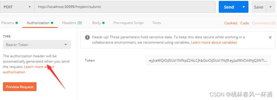如何使用java获取postman中的Authorization的bearer token_java authorization:bearer {token}-CSDN博客