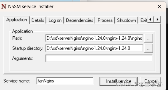 nssm的使用方法(安装Windows服务)_nssm安装服务-CSDN博客