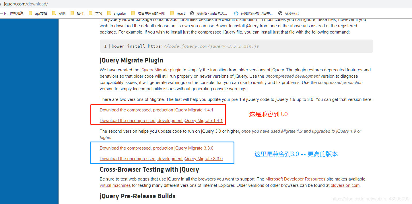 jquery 各版本之间的兼容性问题解决_jquery升级到3.5.0 兼容性问题-CSDN博客