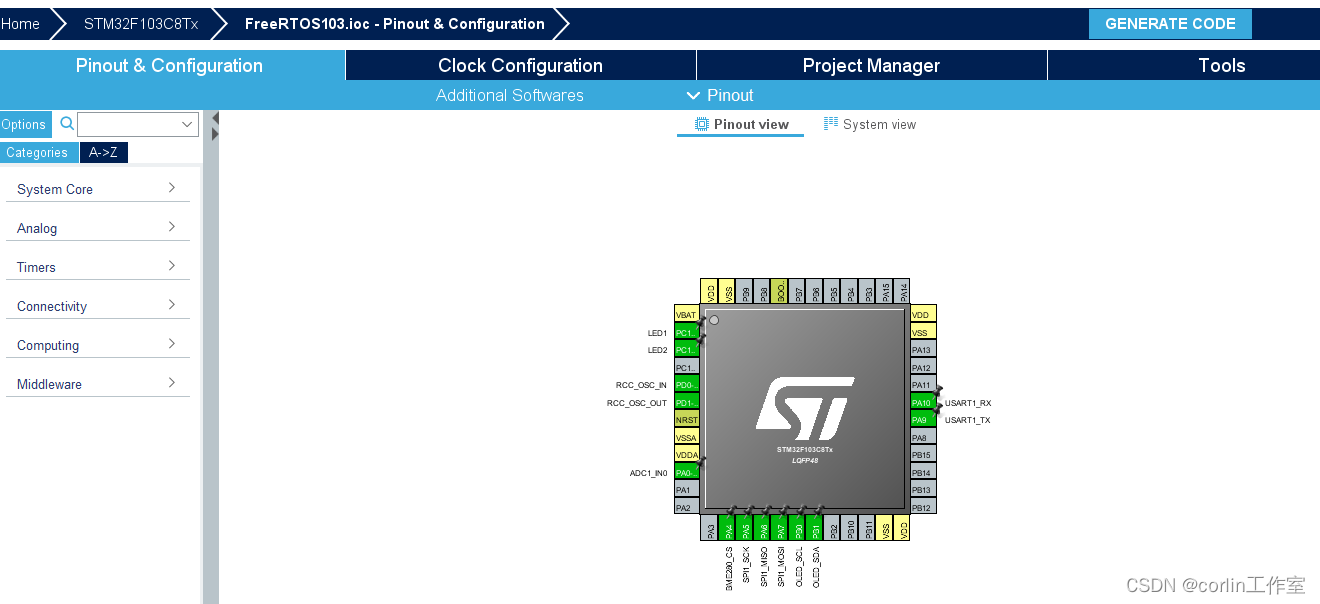 基于FreeRTOS+STM32CubeMX+SSD1306+BME280的温湿度及压力采集的Proteus仿真_proteus 仿真ssd1306电路-CSDN博客