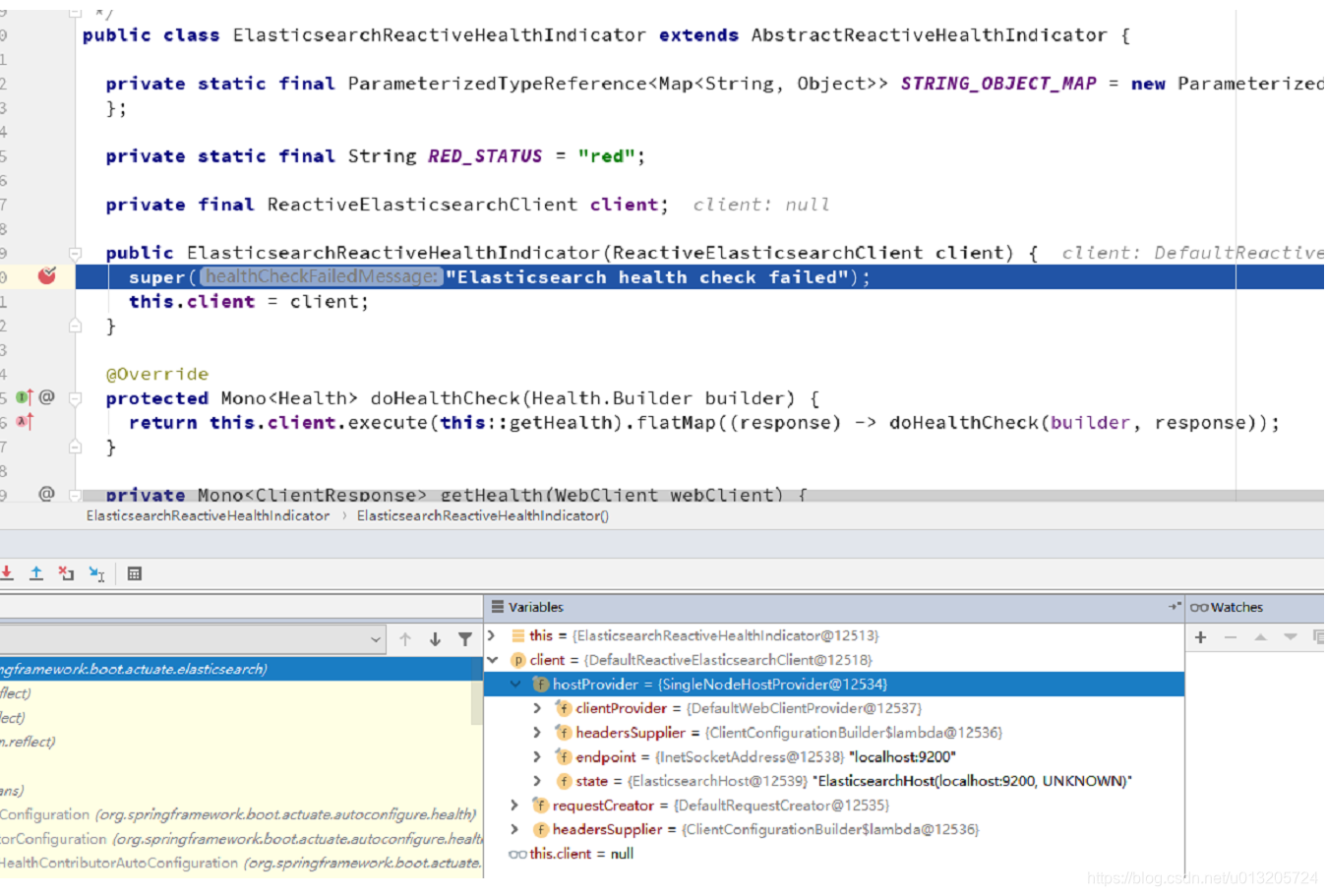 ElasticSearch健康检查localhost:9200 not reachable_org.springframework.data.elasticsearch.client.nore ...