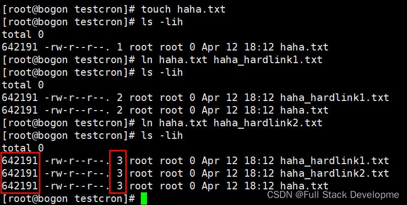 Linux 硬连接 软连接 详解2_linux c readlink 硬链接-CSDN博客